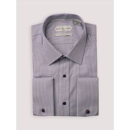 Steven Land Elite Non Iron Lilac Dobby French Cuff Dress Shirt Grotto ...
