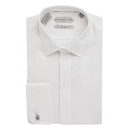 Steven Land Elite Non Iron Pearl Dobby French Cuff Dress Shirt Finley ...